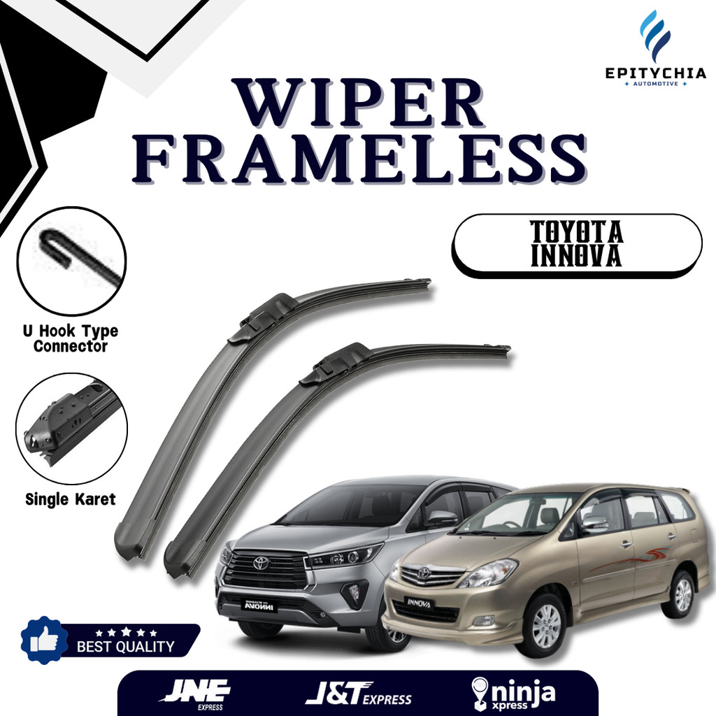 Jual Wiper Frameless Mobil Toyota Kijang Innova / All New Innova / Reborn / Zenix / Venturer ...