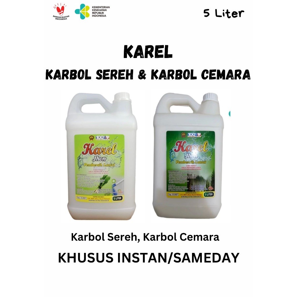 Jual Karbol Sereh Karbol Cemara Pinus Lantai 5 Liter KAREL MURAH ...