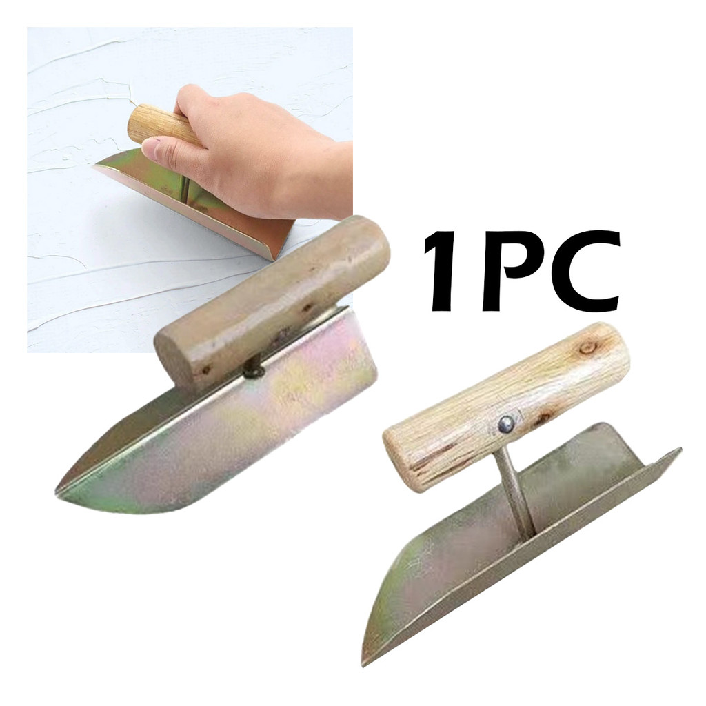 Jual 1pc alat plamir tembok Gagang kayu Trowel Sudut 90 Derajat trowel ...