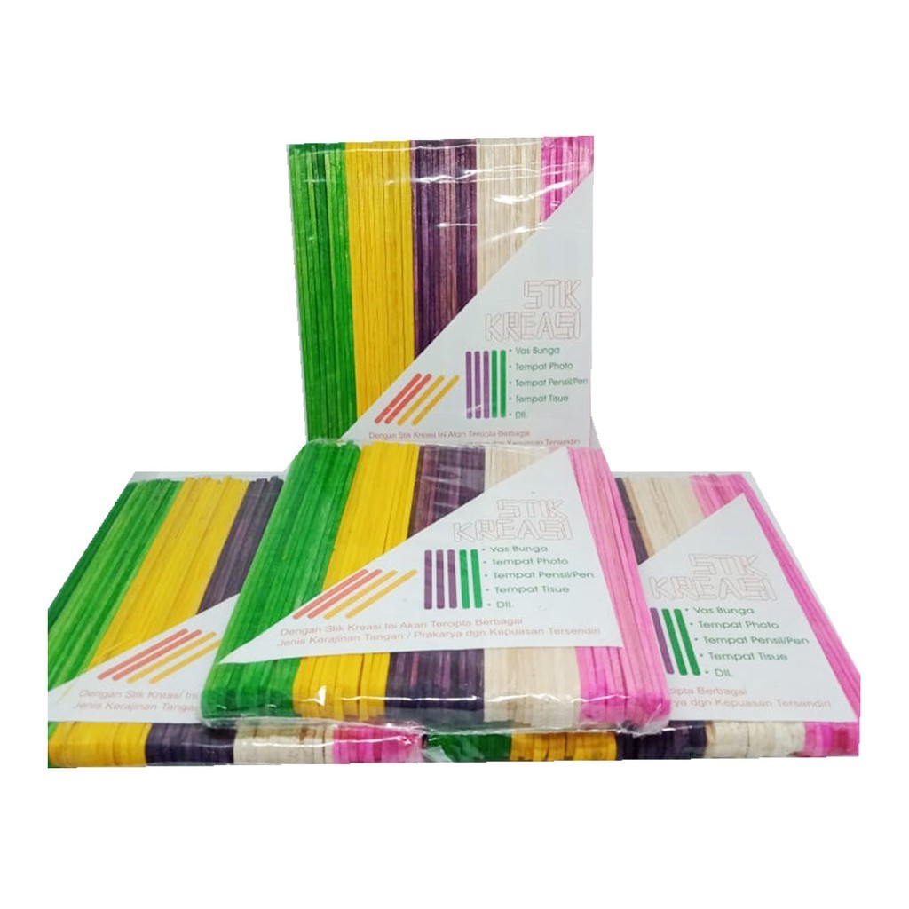 Jual Stik Es Krim Warna warni Kreasi Stick Ice Cream / Stik Kreasi (isi ...