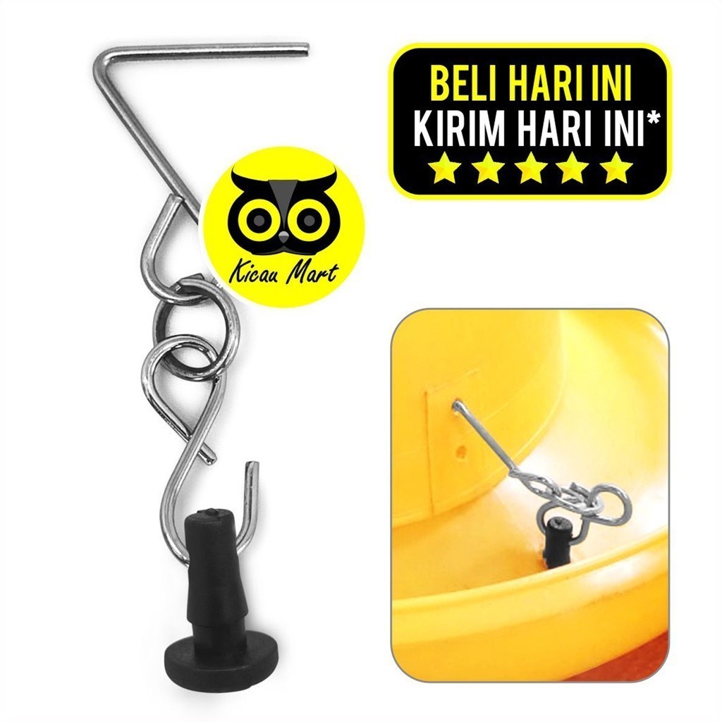 Jual KICAU MART Rantai Pengait Sambungan Tempat Pakan Ayam Ternak Kawat ...