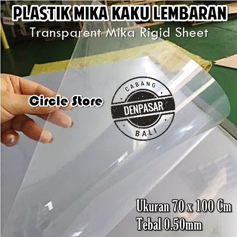 Jual Plastik Mika Kaku Bening Lembar PVC Rigid Sheet 70x100cm 0.50mm - Transp Polos | Shopee ...