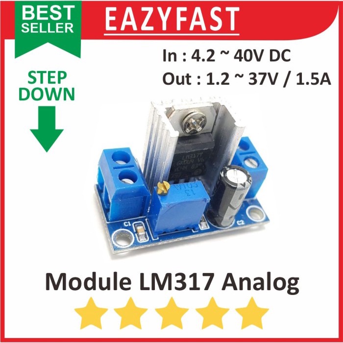 Jual Step Down 1A LM317 Module Modul DC Adjustable Power Supply Regulator | Shopee Indonesia