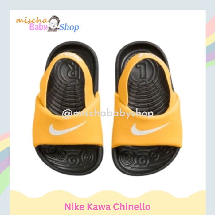 Jual New Sandal Nike Kawa Slide Chinello Anak Baby Original - Hitam ...