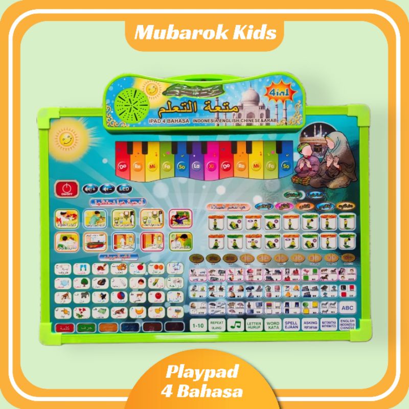 Jual [ COD] NEW IPAD PAPAN TULIS PLAYPAD MUSLIM 4 BHS PIANO MAINAN ...