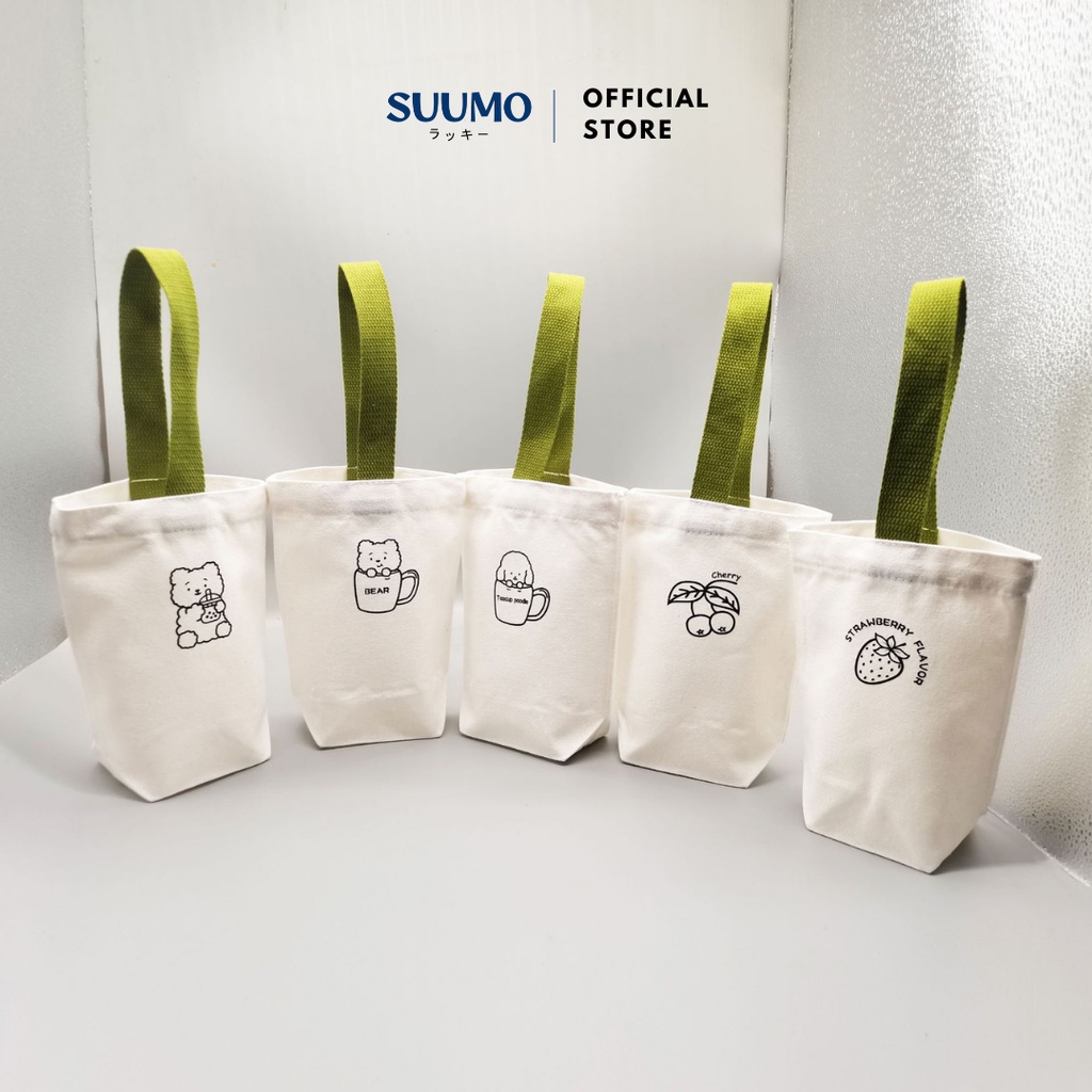 Jual Suumo Tas Jinjing Botol Air/Tumbler Kanvas Tas Tangan Kanvas ...