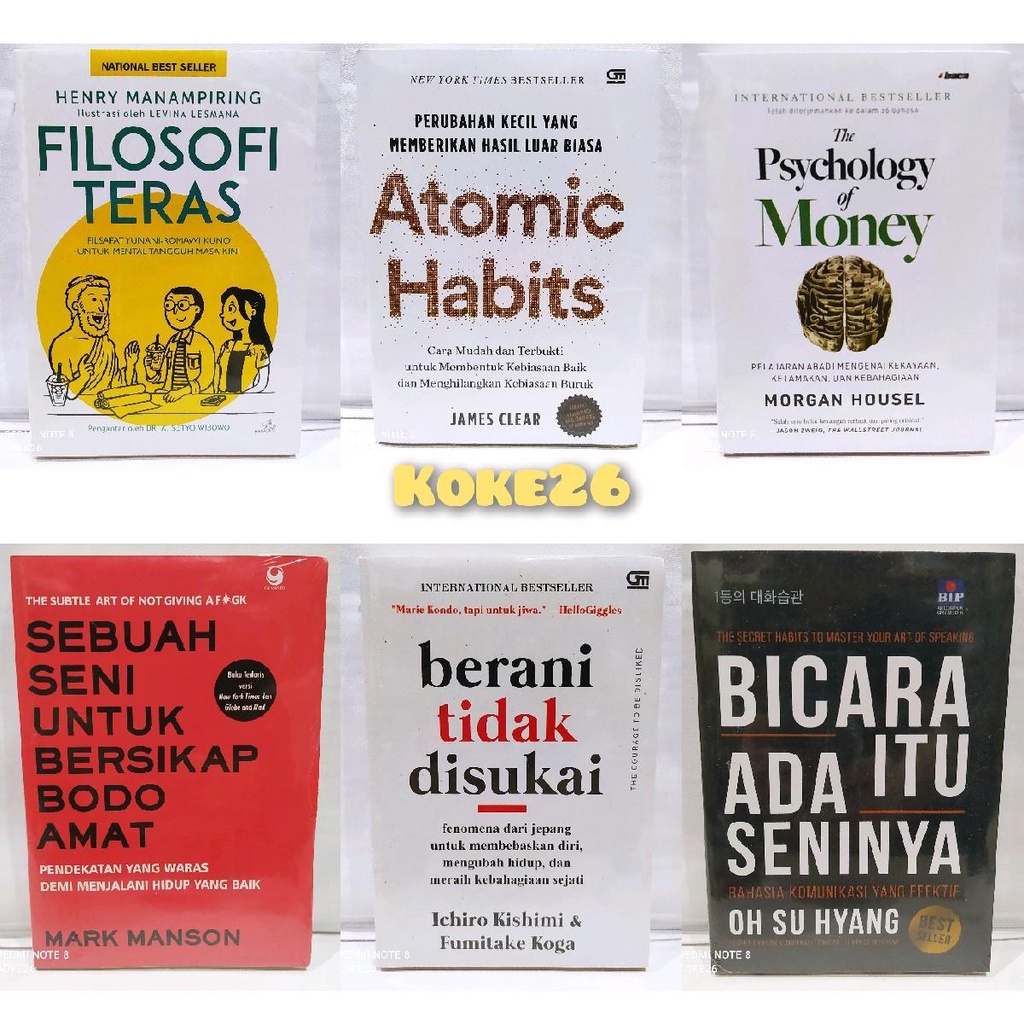 Jual Paket 6 Buku Motivasi Bestseller Bicara Itu Ada Seninya Berani