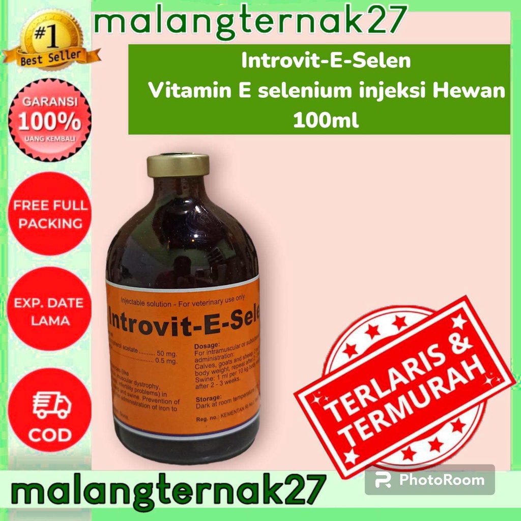 Jual INTROVIT E SELEN 100 ml - Vitamin E Selenium Tingkatkan Kesuburan ...