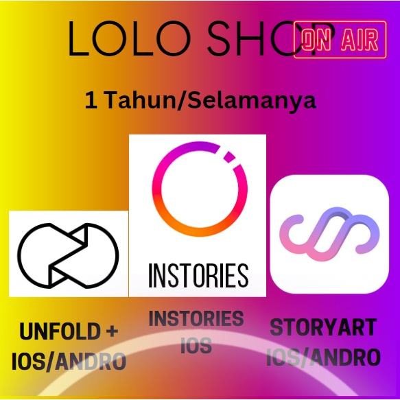 Jual lOS/ANDRO 1 TAHUN/LIFETIME INSTORIES UNFOLD PRO STORYART Parazoola ...