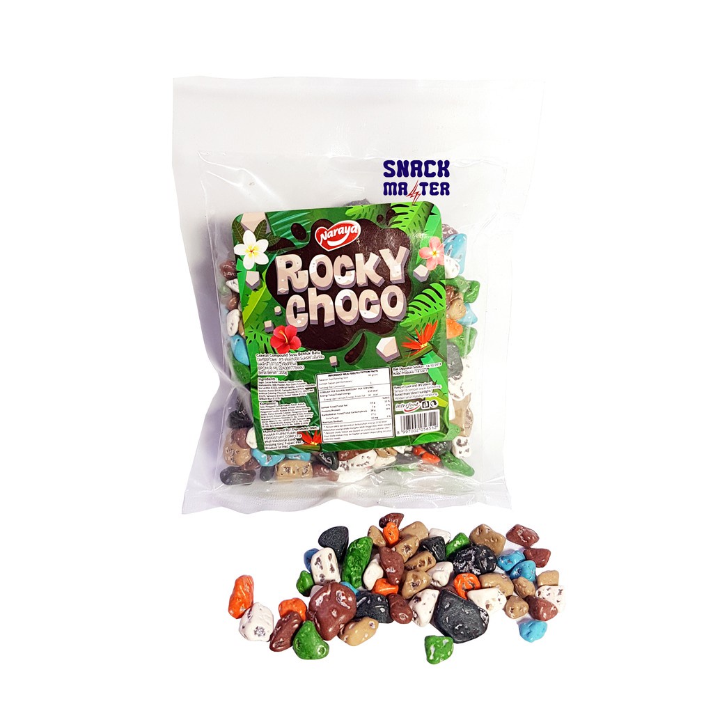 Jual Naraya Rocky Choco - Cokelat Batu Kerikil Kekinian - Netto 200 gr ...