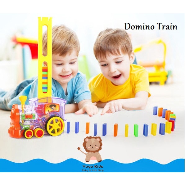 Jual Mainan Anak Domino Train Edukasi Anak Bayi Balita Kereta Api Susun Balok | Shopee Indonesia