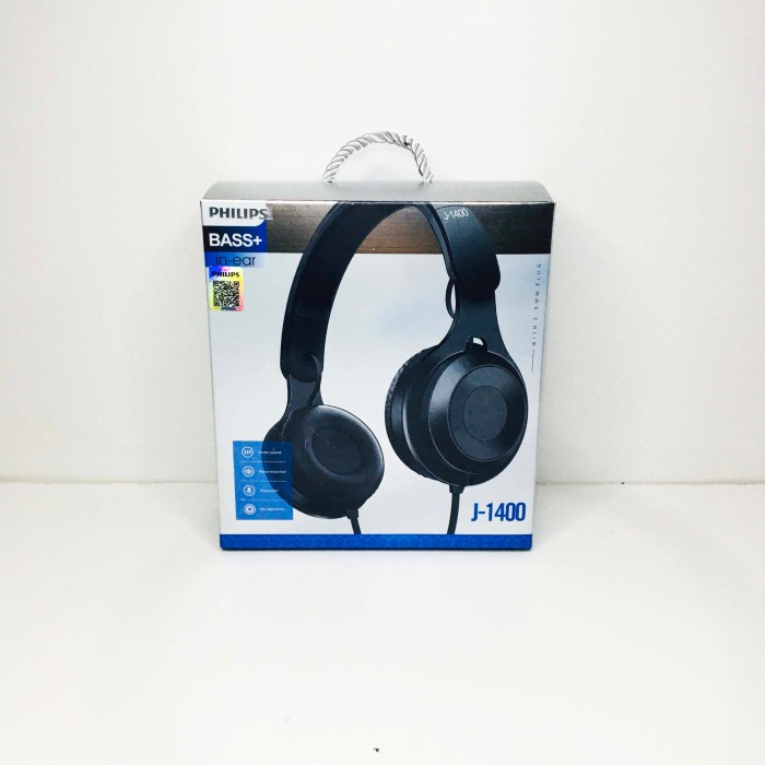 Jual Headphone Bando Philips J1400 Bass Headset Handphone HP Universal ...