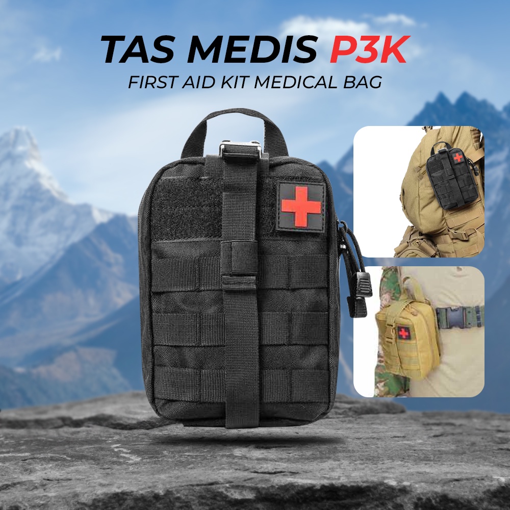 Jual Tas Medis Obat P3K First Aid Kit Medical Bag Kotak P3K - D1050 ...
