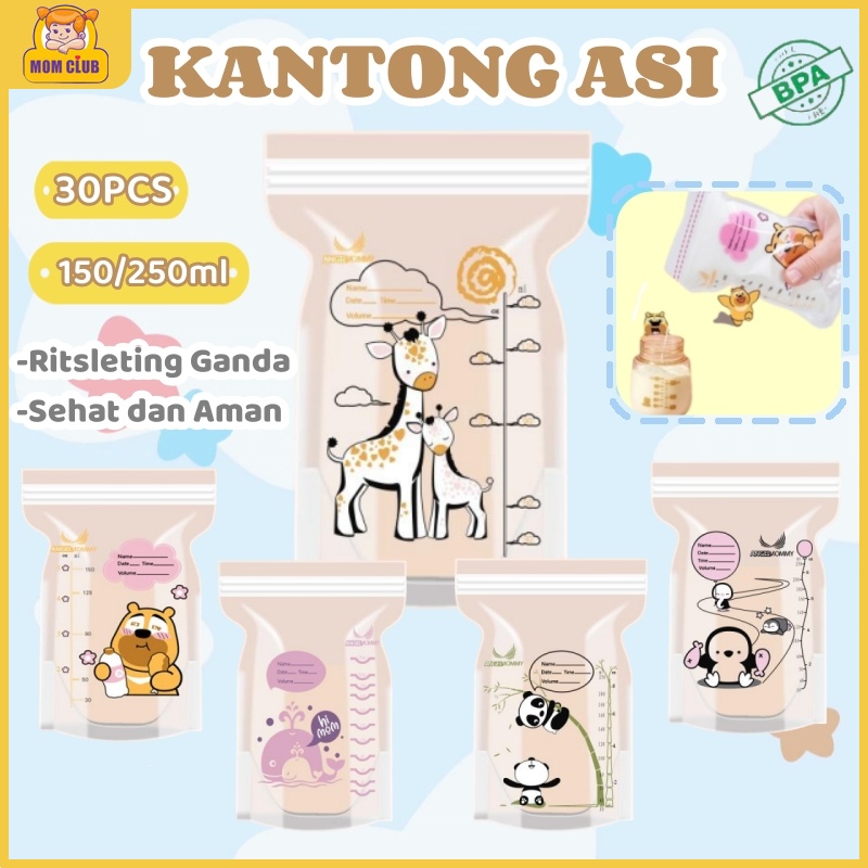 Jual 30 pcs Kantong ASI 150/250ML Plastik asi Breastmilk Storage Bag 5 ...