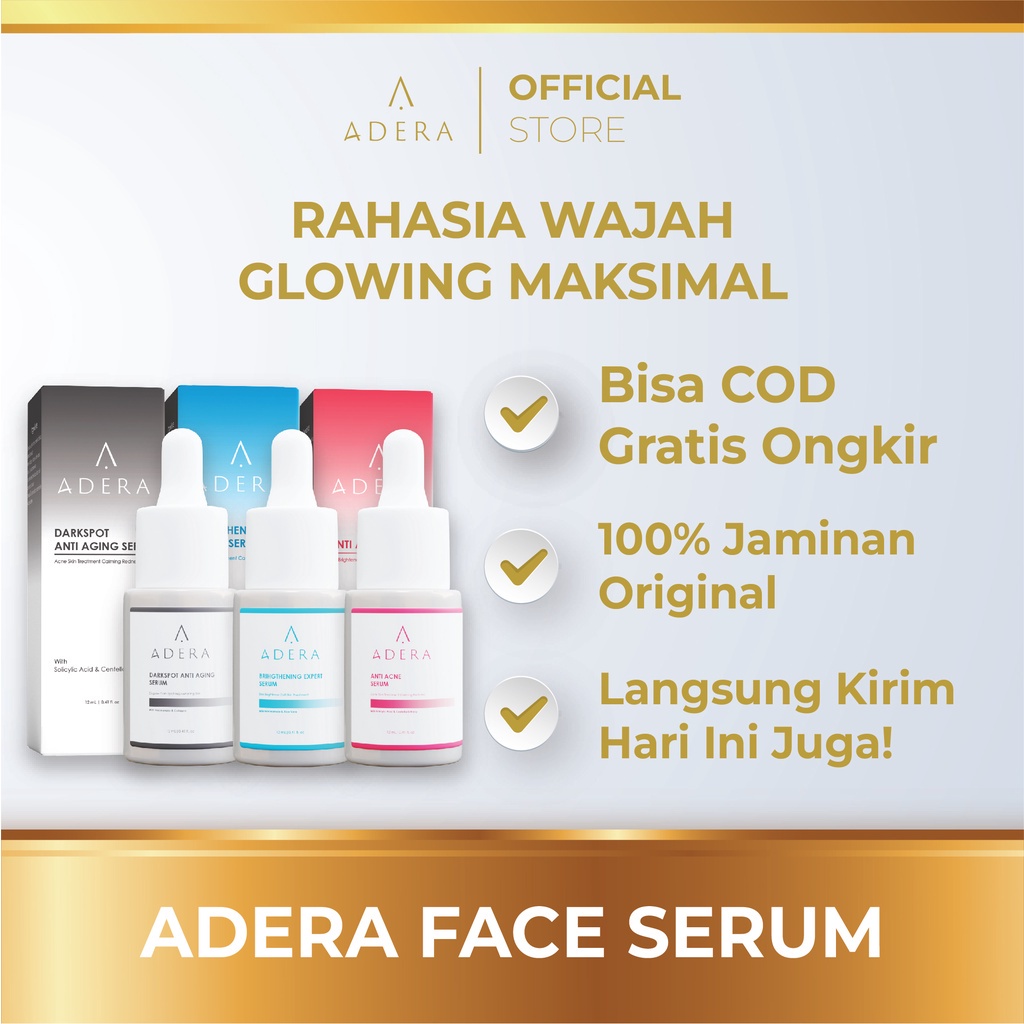 Jual Paket Serum Wajah Glowing Putih Bersih Bebas Jerawat Kusam Bintik Hitam Terdaftar BPOM ...