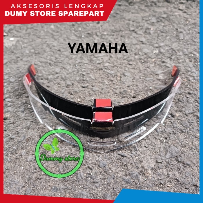Jual Spoiler Helm YAMAHA FULL FACE AKRILIK | TEBAL 3MM / SPOILER YAMAHA ...