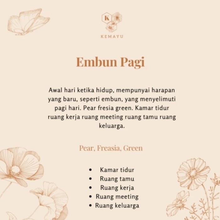 Jual pengaharum ruangan kemayu embun pagi reed diffuser 120ml | Shopee ...