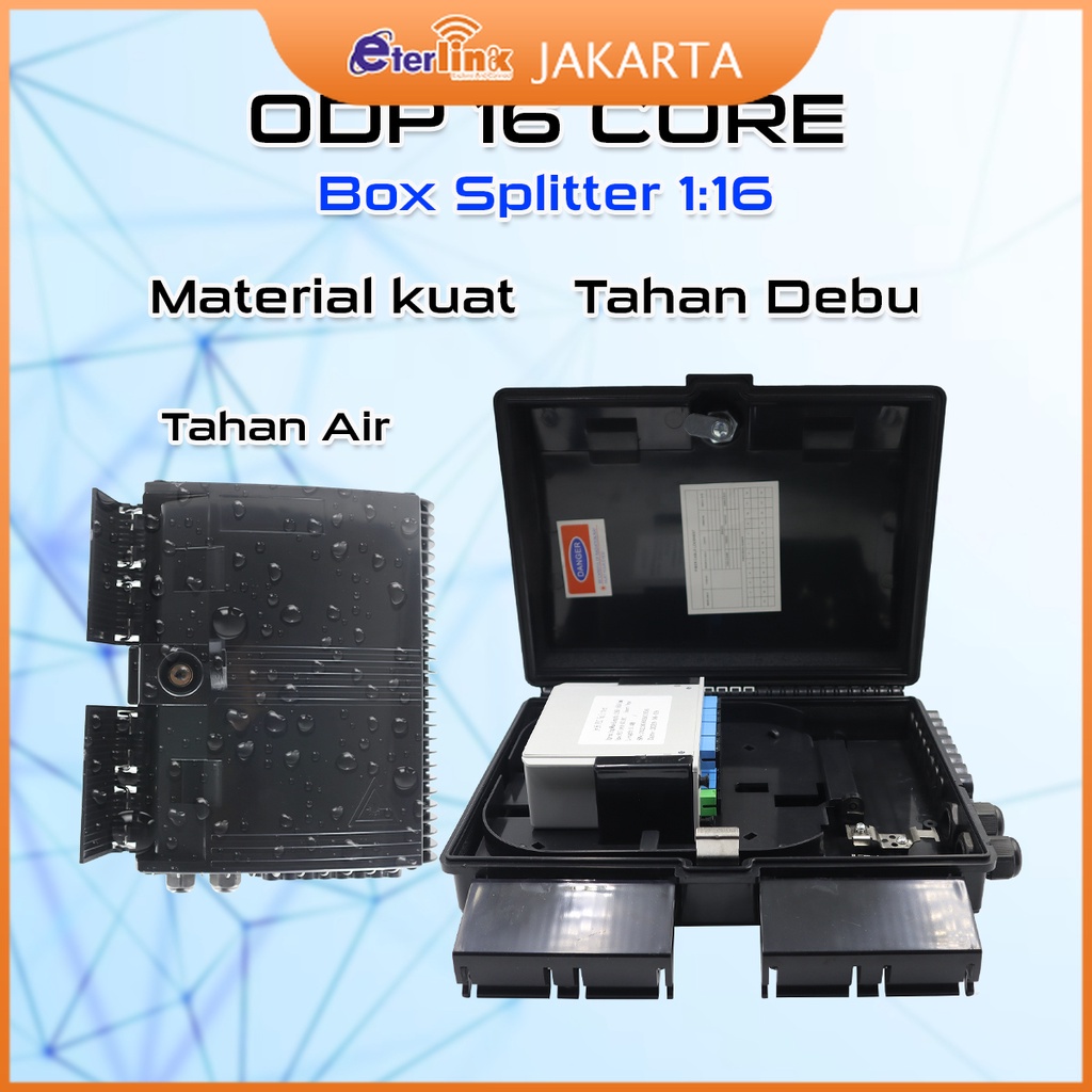 Jual Optical Distribution Point 16 Core Lengkap Splitter Box 1/16 Kotak ...