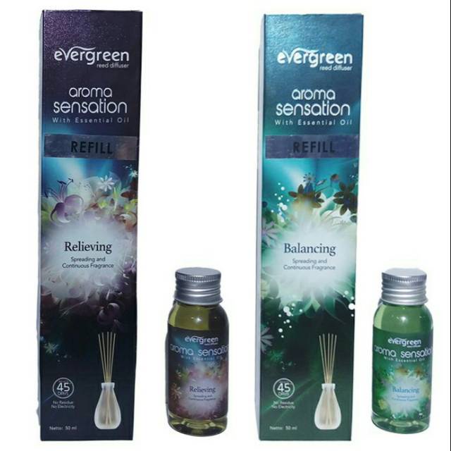 Jual Evergreen Reed Diffuser Aroma Sensation With Essential Oil ...