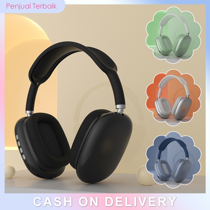 Jual COD Headphone Bluetooth Wireless Earphone Bluetooth Headset ...