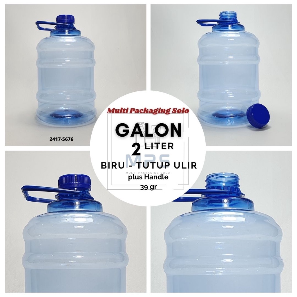 Jual Galon 2 Liter Pet Tutup Handle / Galon Plastik / Galon / Galon ...