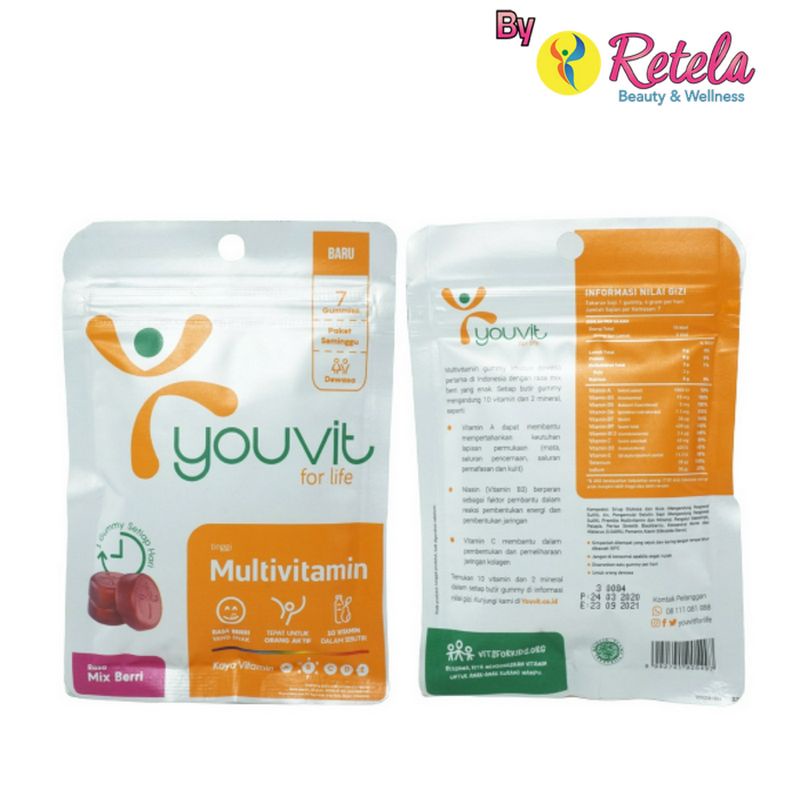 Jual YOUVIT MULTIVITAMIN DEWASA 1 BOX 6 SACHET | Shopee Indonesia