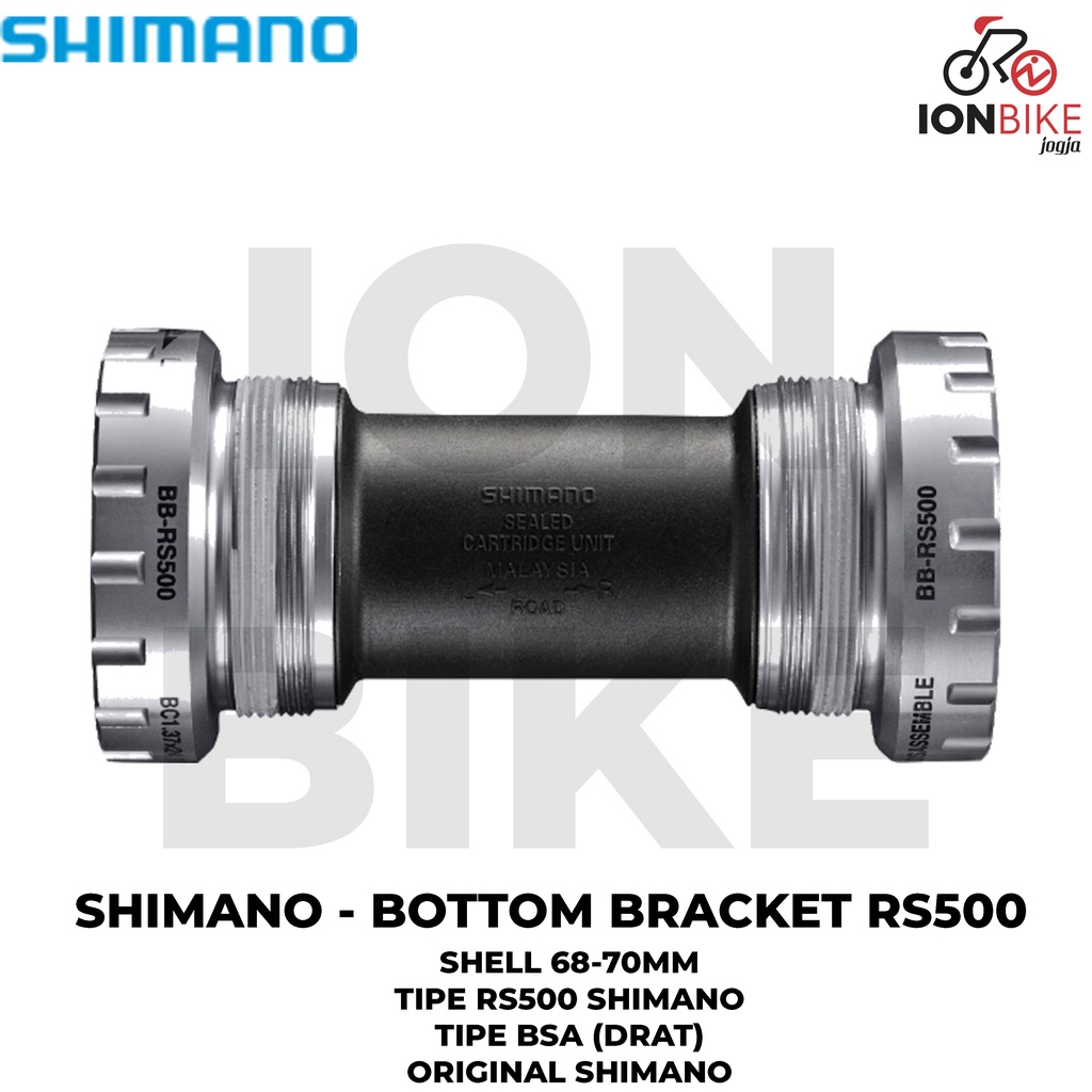 Jual BB Shimano RS500 Sora Tiagra Bottom Bracket Hollowtech 2 HT2 BSA Drat Original ...