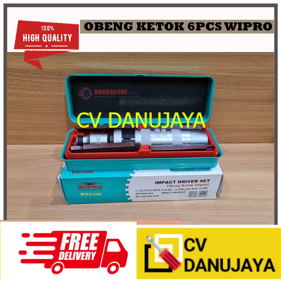 Jual OBENG KETOK (IMPACT DRIVER) SET WIPRO WP 3106 | Shopee Indonesia