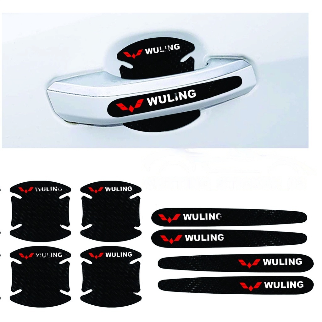 Jual Stiker Mobil Outer Handle Anti Gores Pelindung Pintu Carbon Logo ...