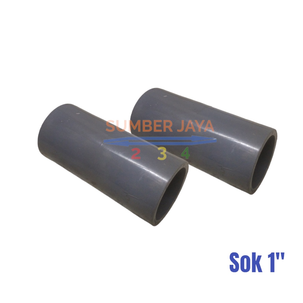 Jual Sok Sambungan Pipa Lurus 1 inch / Sock / Socket Sambungan Pipa PVC ...