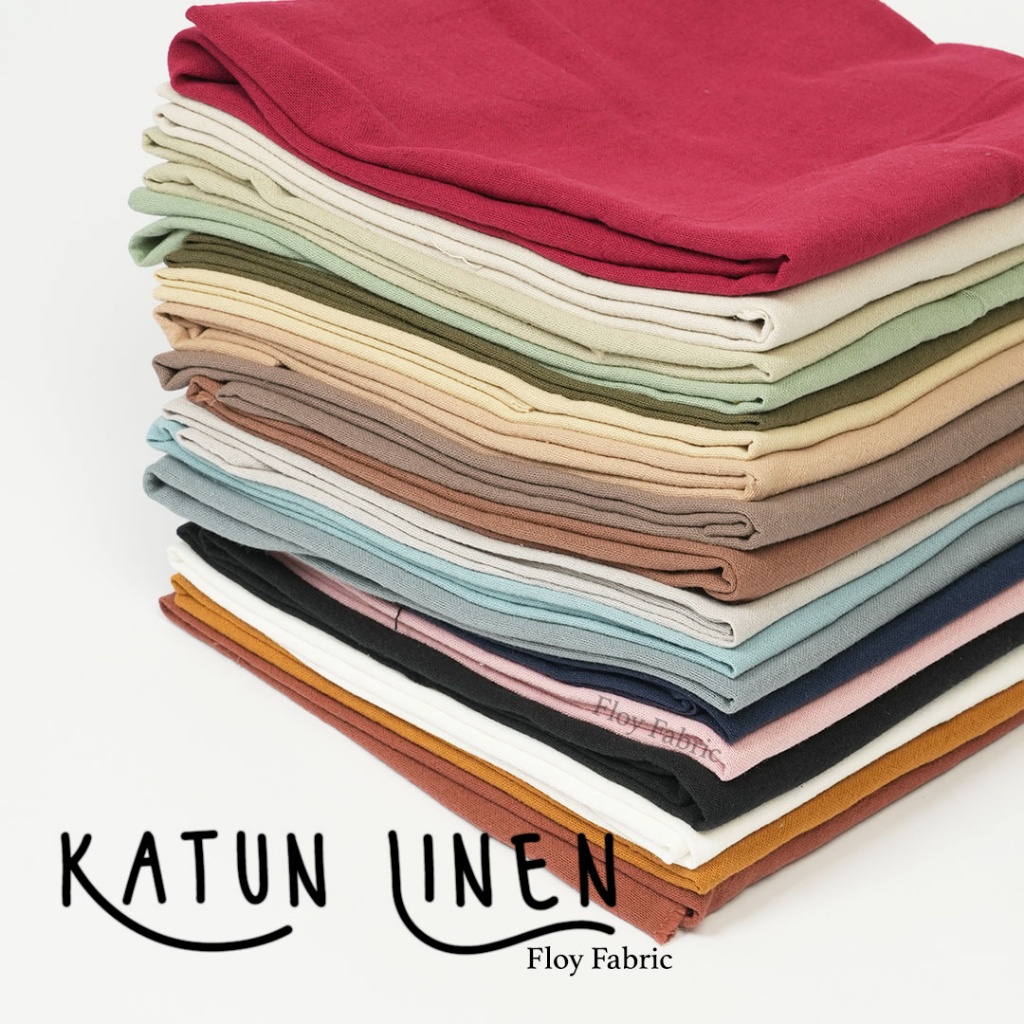 Jual Floy fabric KATUN LINEN PER 1 YARDAN kain katun eceran bahan ...