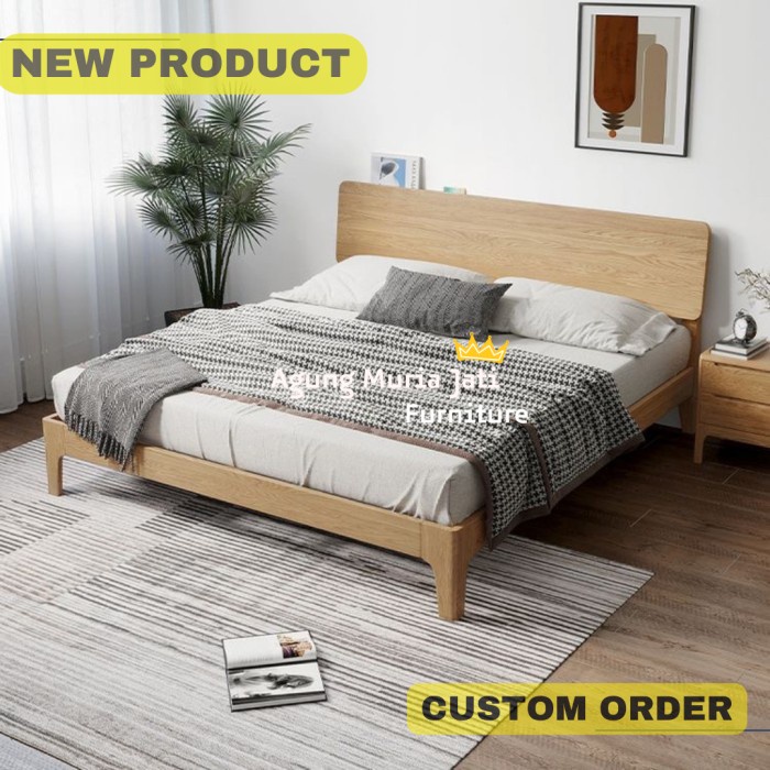 Jual Tempat Tidur Minimalis Modern Jati 180x200 | Shopee Indonesia