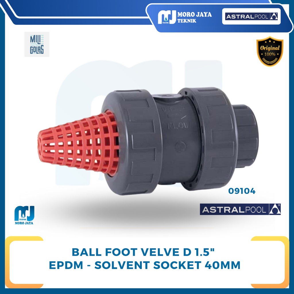 Jual Ball Foot Valve 1.5 & 2" Cepex AstralPool / Irigasi Air Kolam ...