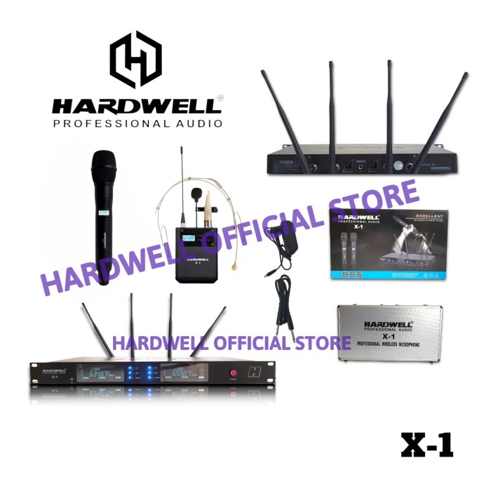 Jual Mic Wireless Hardwell X1 / X 1 Original Handheld Clip On Headset ...