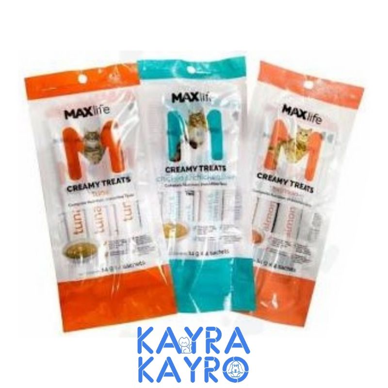 Jual Maxlife Creamy Treats Cat 14 gr x 4 Sachet - Snack/Treat/Camilan ...
