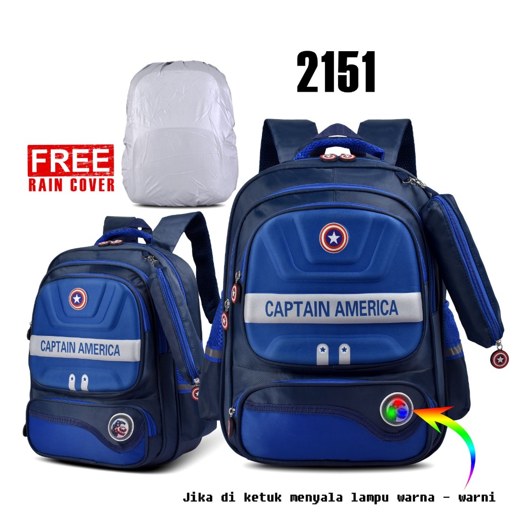 Jual (Meila) Tas Cartoon 2151 Tas Anak Cowok Ransel Sekolah Free Rain Cover | Shopee Indonesia