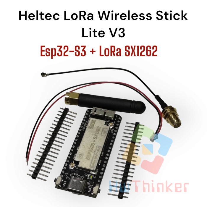Jual Heltec Lora Wireless Stick Lite V3 863MHz-928MHz ESP32-S3+SX1262 ...