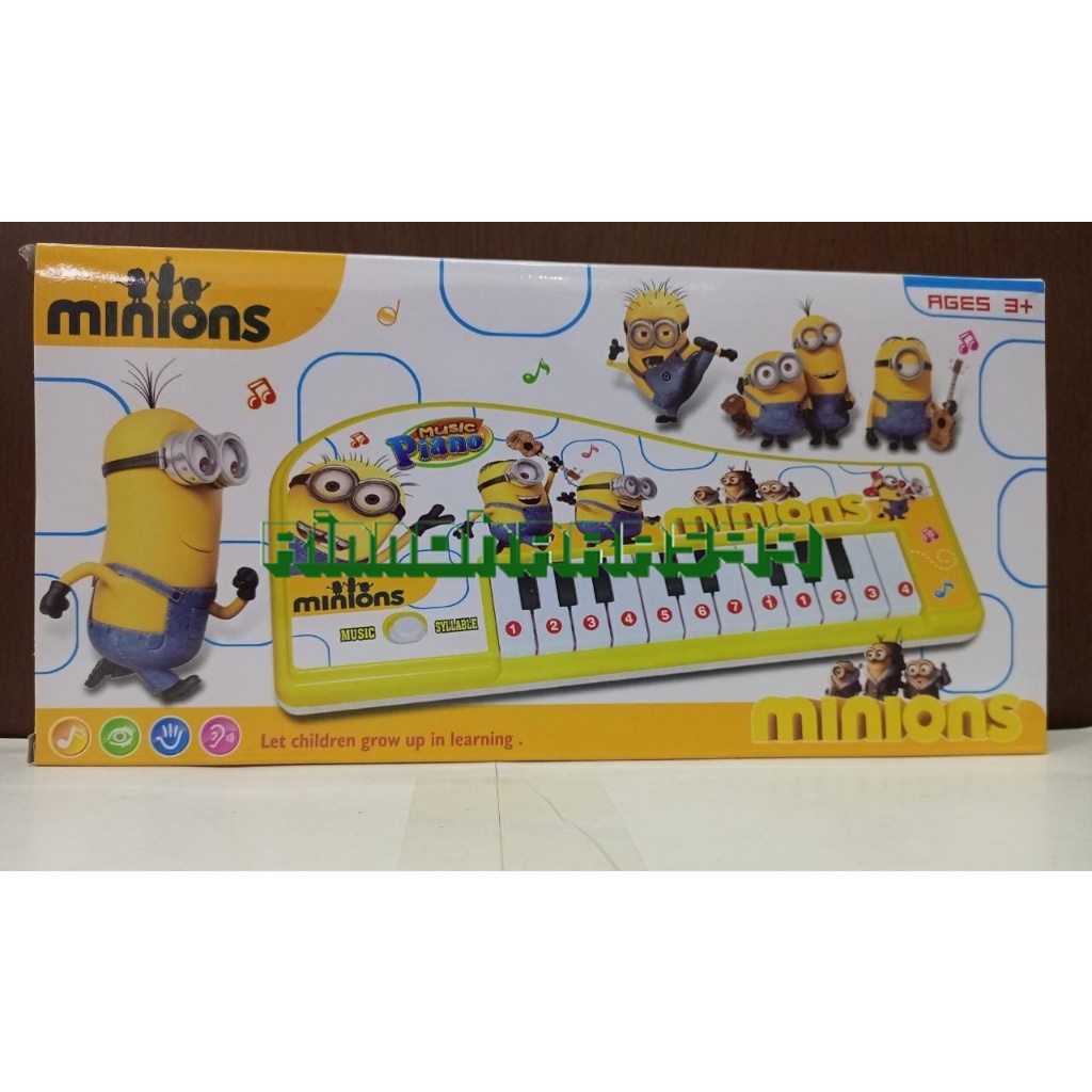 Jual MAINAN ANAK PIANO MUSIK KARTUN MINIONS H-9030/118D / MAINAN PIANO ...