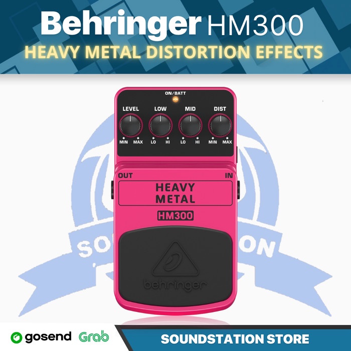 Jual Behringer HM300 Heavy Metal Distortion Pedal Effect - Efek Gitar ...
