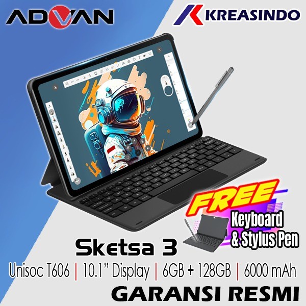 Jual Tablet 10 Inch ADVAN SKETSA 3 6/128 Ram 6GB Internal 128GB Resmi ...
