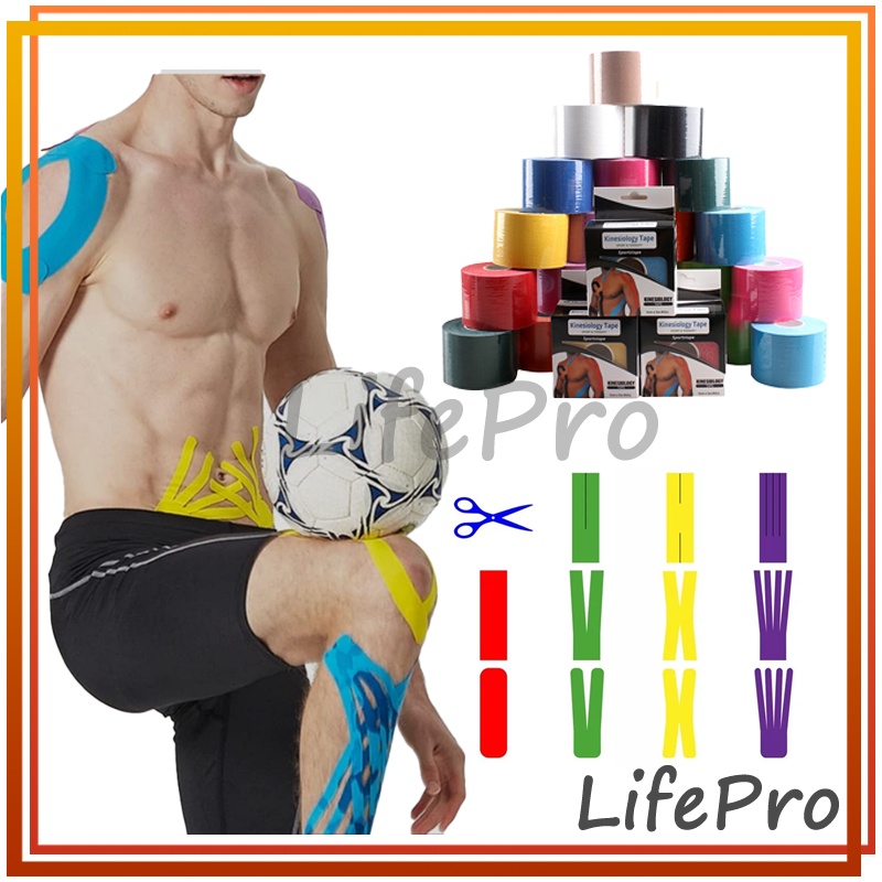 Jual Kinesiologi Kinesiology Tape 5cm x 5m Taping Sepakbola Futsal ...