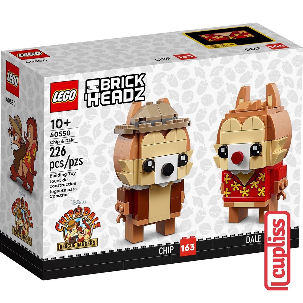 Jual LEGO Original Brickheadz 40550 Chip and Dale Cupliss KG | Shopee ...