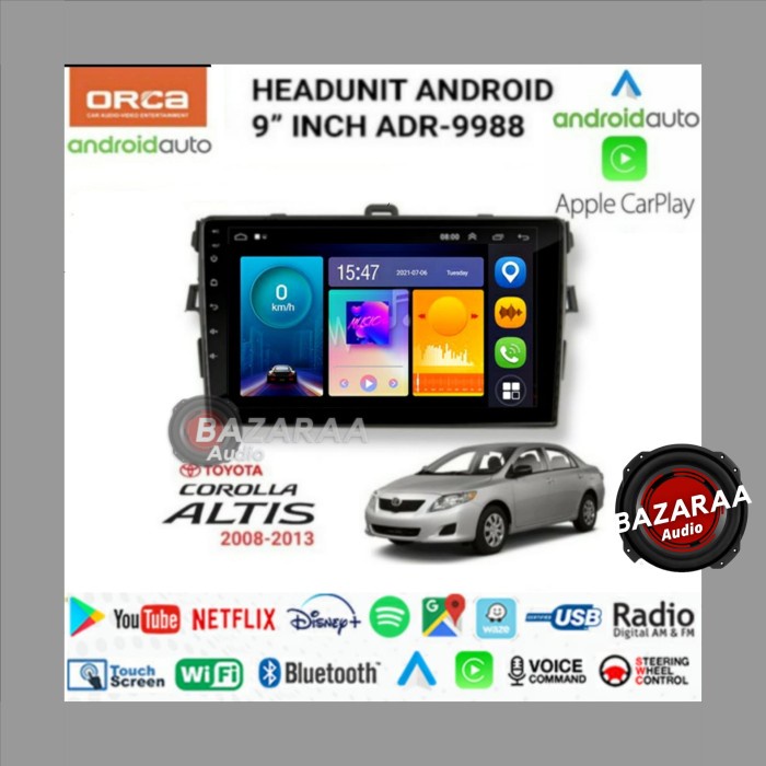 Jual Head Unit Android ORCA 9 Inch TOYOTA ALTIS 2008 - 2013 New ...