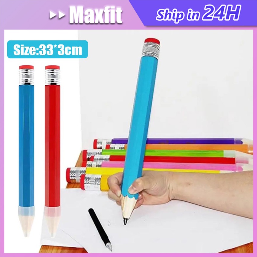 Jual 33 CM Pensil Jumbo Besar Pensil Tulis Hitam HB Asli Alat Tulis ...