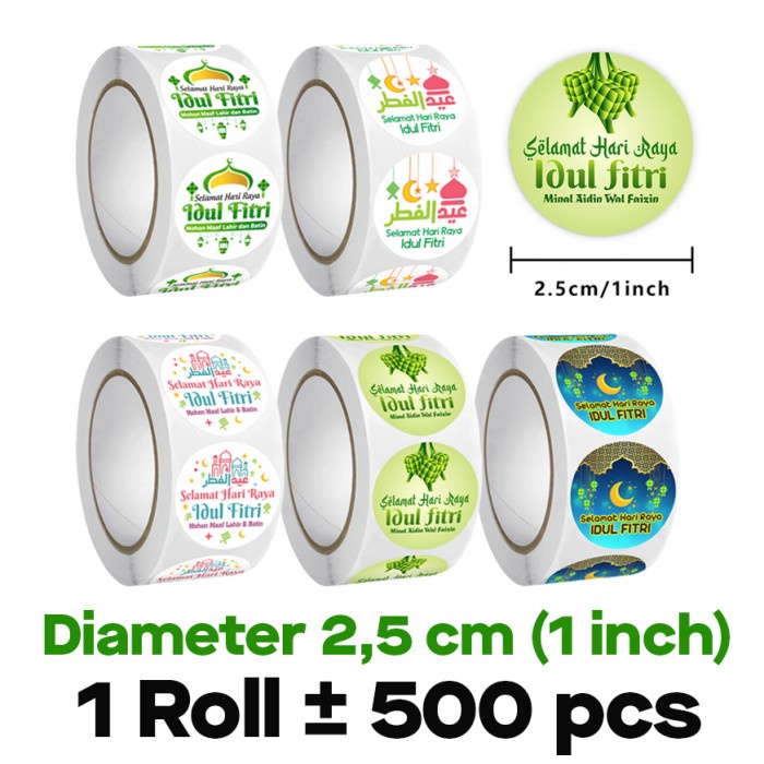 Jual Label Sticker Selamat Idul Fitri Stiker Selamat Hari Raya Lebaran ...