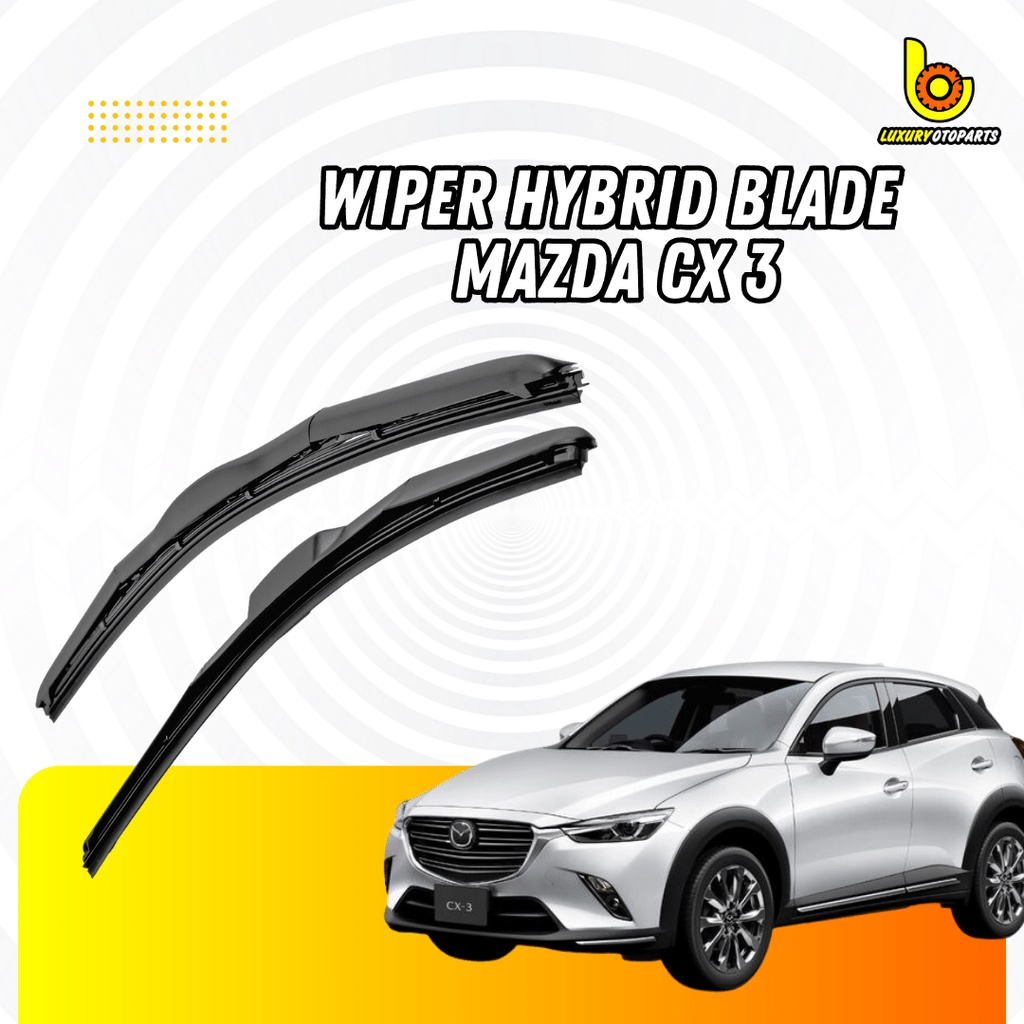 Jual Wiper Mazda CX-3 Model Hybrid 1 Set Tanpa Rangka Besi W301 ...