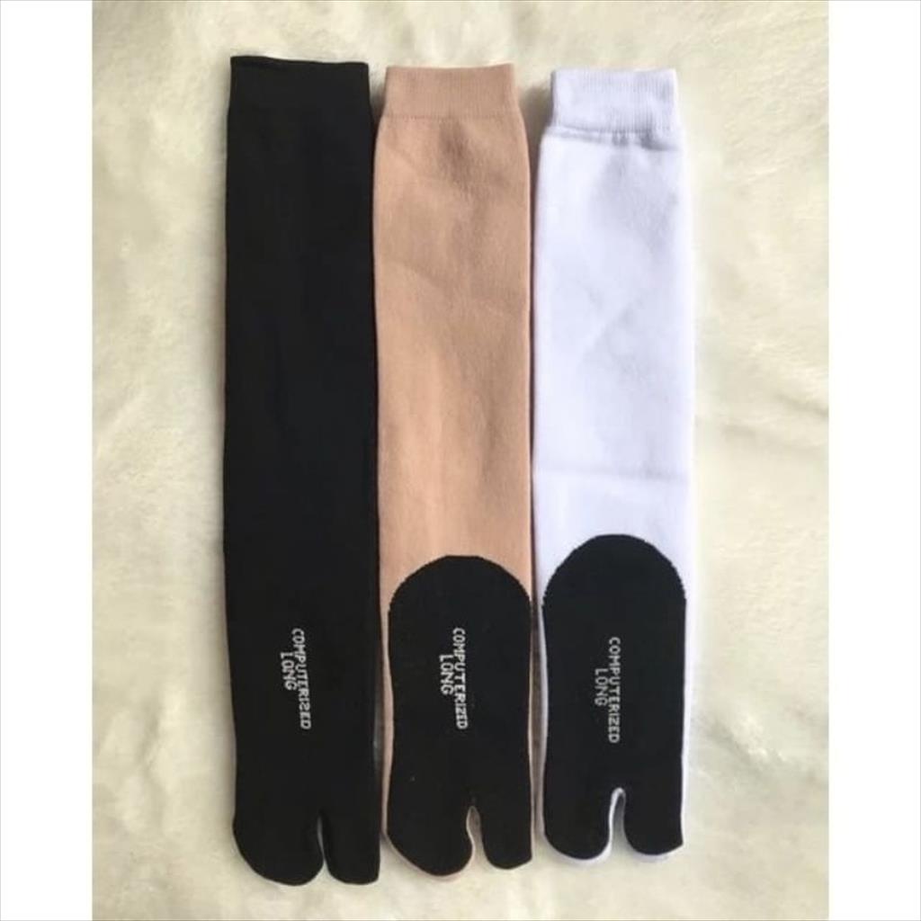 Jual BTS 1.179 - Kaos Kaki Muslimah Polos Panjang Selutut Telapak Hitam Kaos Kaki Jempol Selutut ...