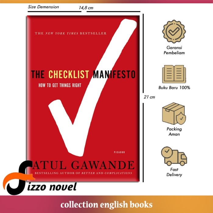 Jual The Checklist Manifesto - Atul Gawande (English) | Shopee Indonesia