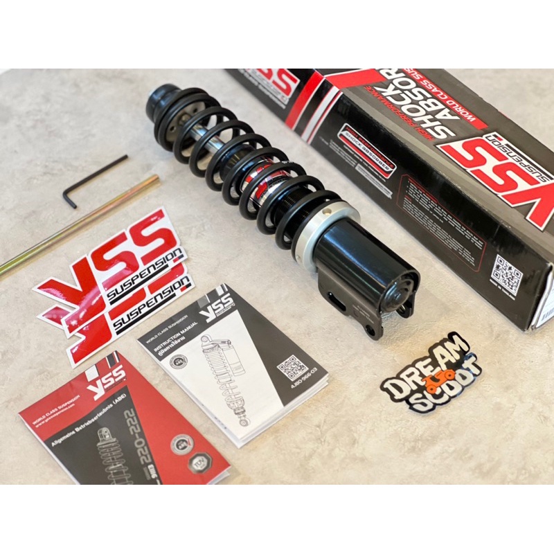 Jual Shock YSS Low 185mm Vespa Matic Shock Depan Ceper Vespa Sprint ...