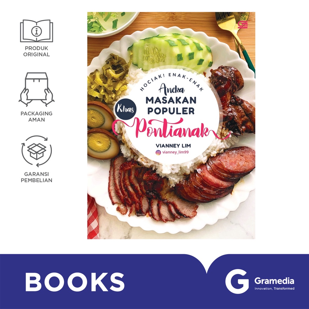 Jual Buku Hociak Enak-Enak Masakan Populer Khas Pontianak (Vianney Lim ...